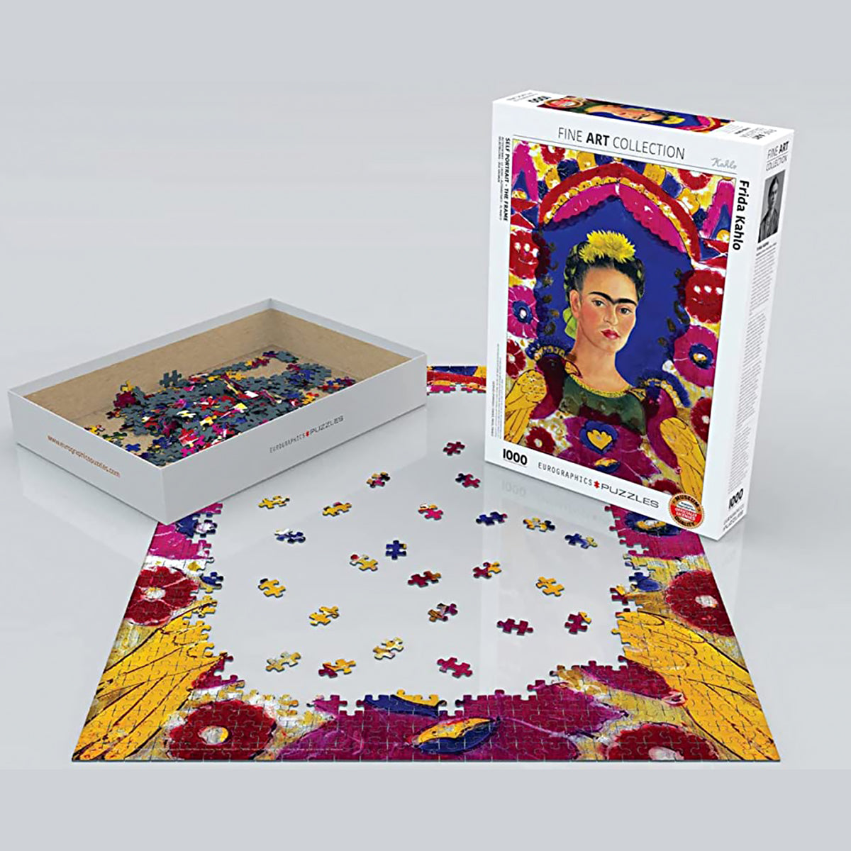 1000-piece Frida Kahlo The Frame Painting Jigsaw Puzzle | Rest In Pieces