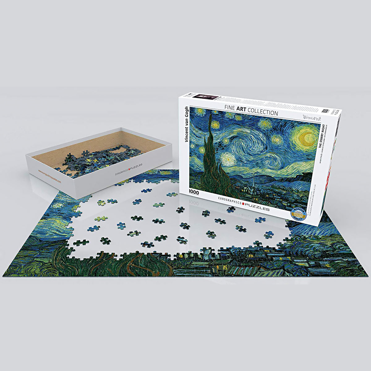1000-piece Vincent Van Gogh Starry Night Jigsaw Puzzle | Rest In Pieces