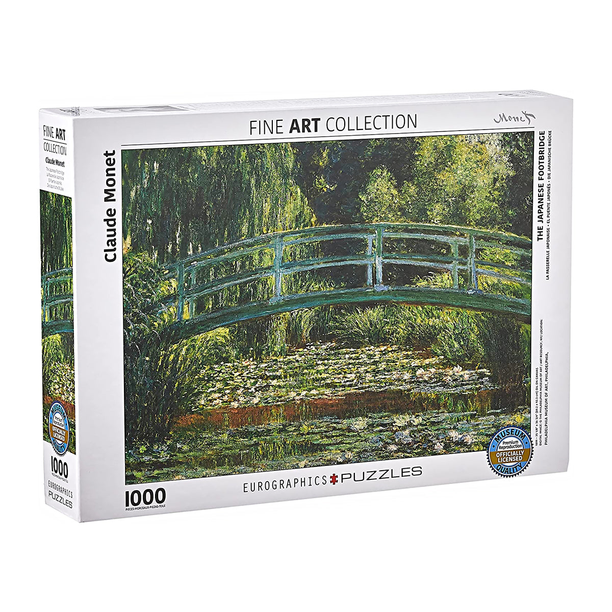 1000-piece Claude Monet The Japanese Footbridge Jigsaw Puzzle | Rest In ...