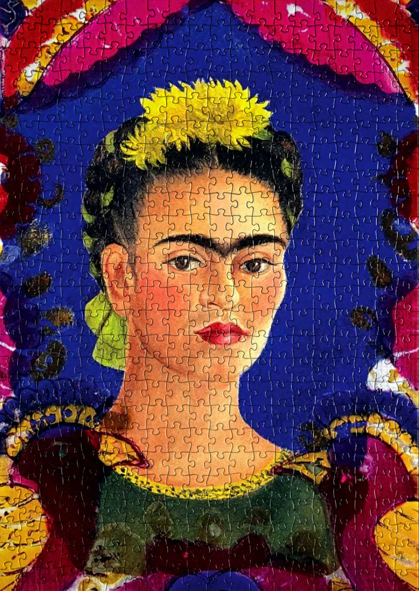 1000-piece Frida Kahlo The Frame Painting Jigsaw Puzzle | Rest In Pieces